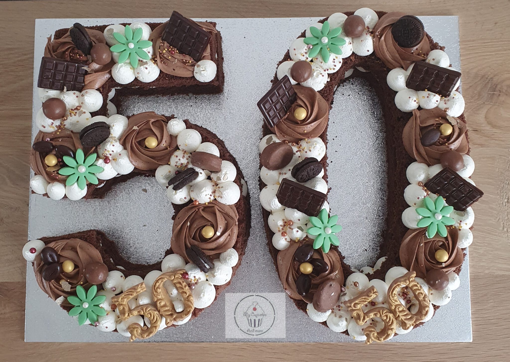 Chocolade cijfer taart – mycupcakesandmore